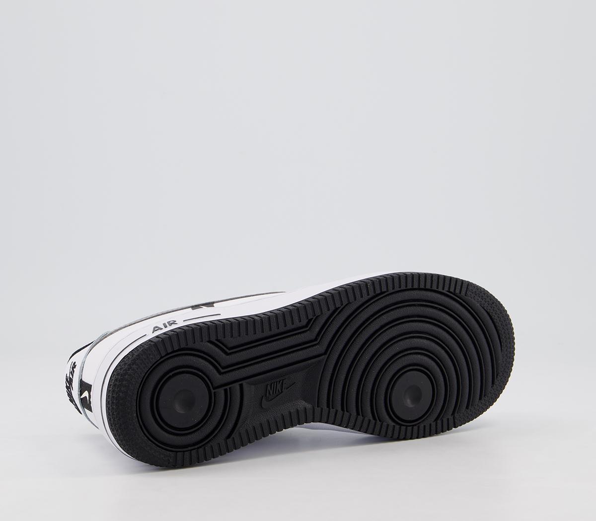 Nike Af1 Boys White Black Silver - Women's Trainers