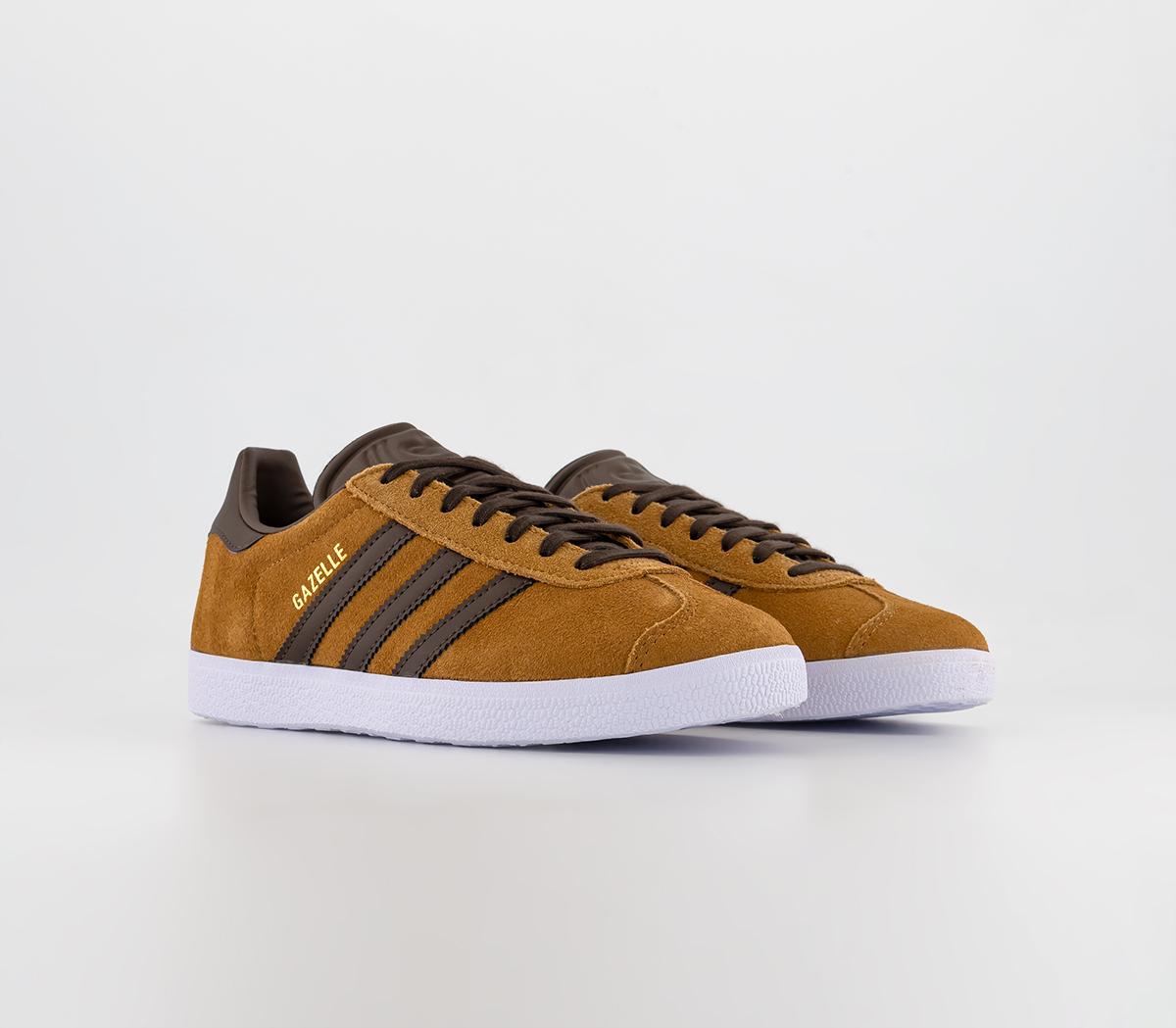 adidas Gazelle Trainers Yellow Burgundy White - Women's Trainers