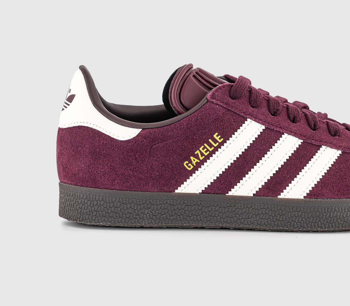 adidas Gazelle OG Trainers Maroon Chalk White Gum - adidas Gazelle