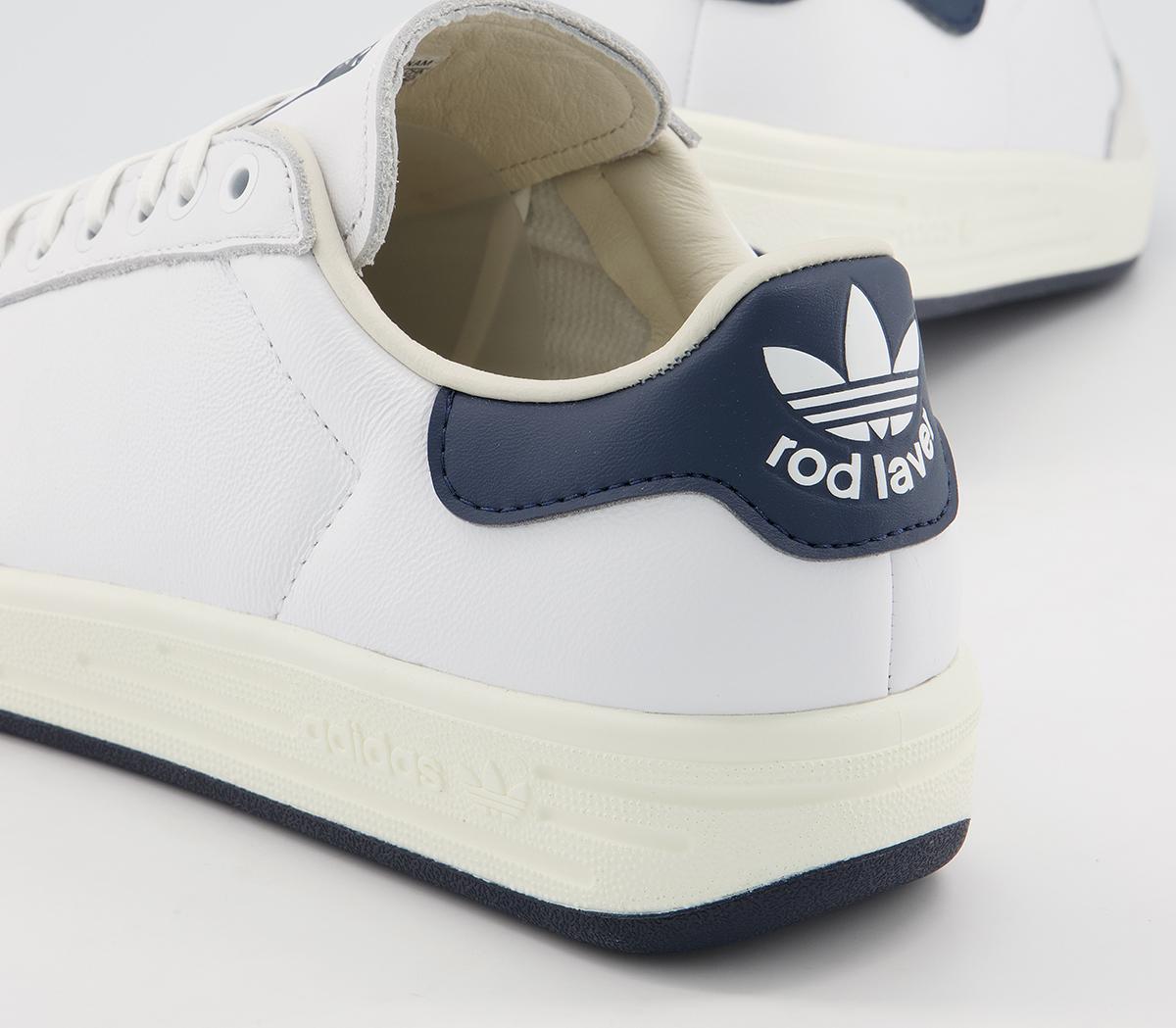 adidas Rod Laver Trainers White Navy White - Men's Trainers
