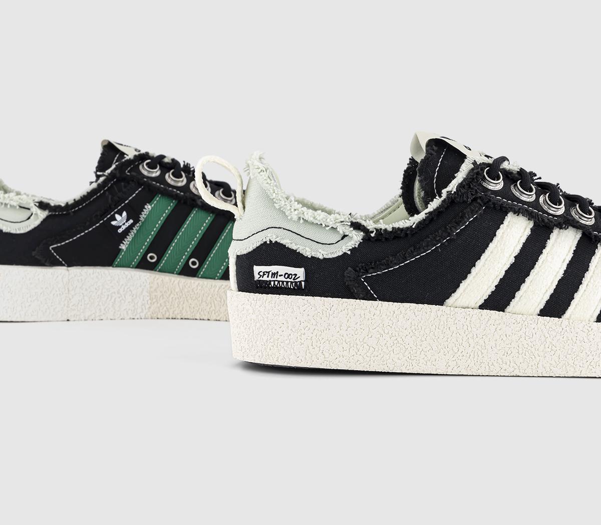 adidas Campus 80s Trainers Sftm Black Cream Linen Green - Men's Trainers