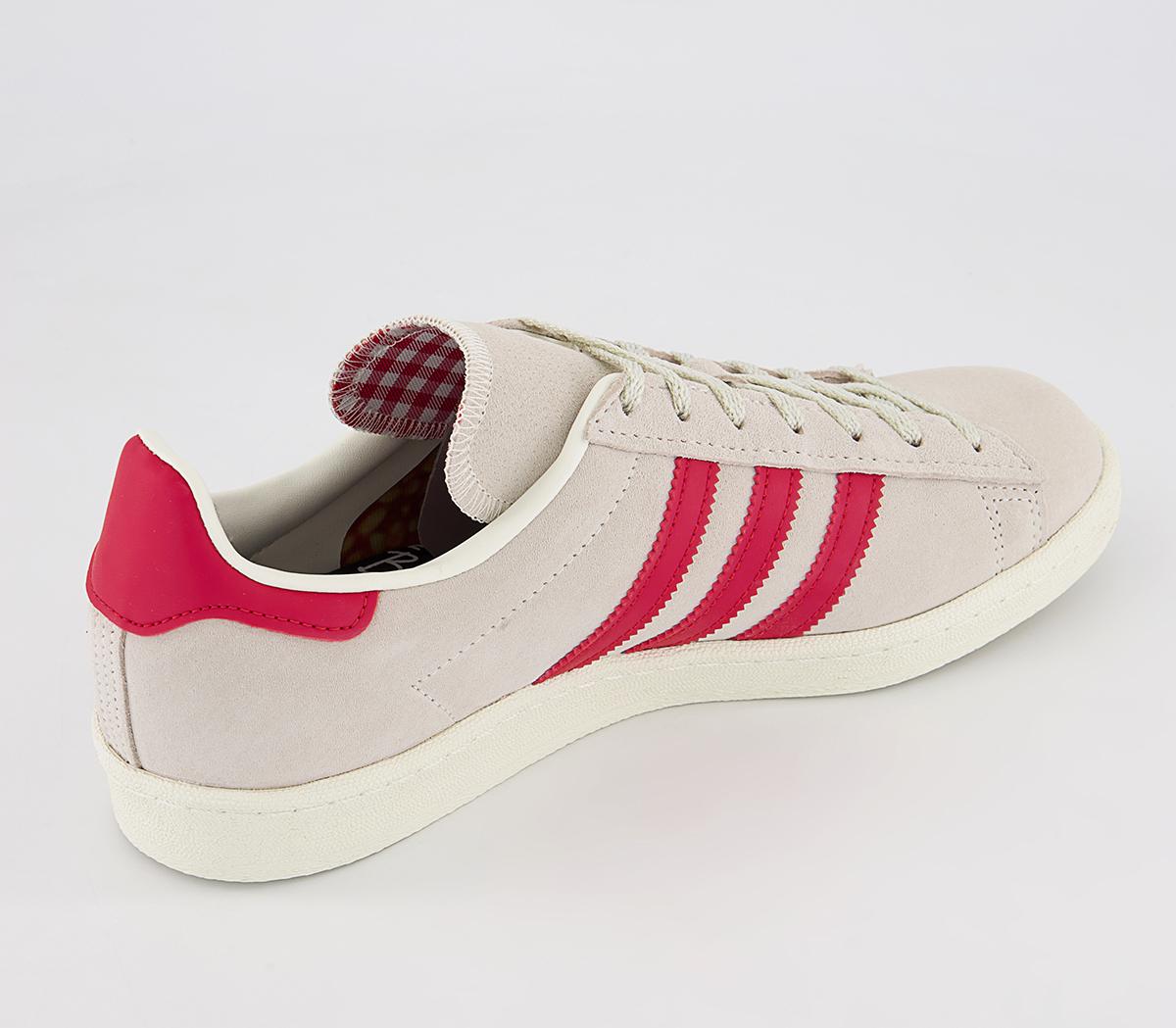 adidas Campus 80s Trainers Off White Collegiate Red - Men's Trainers