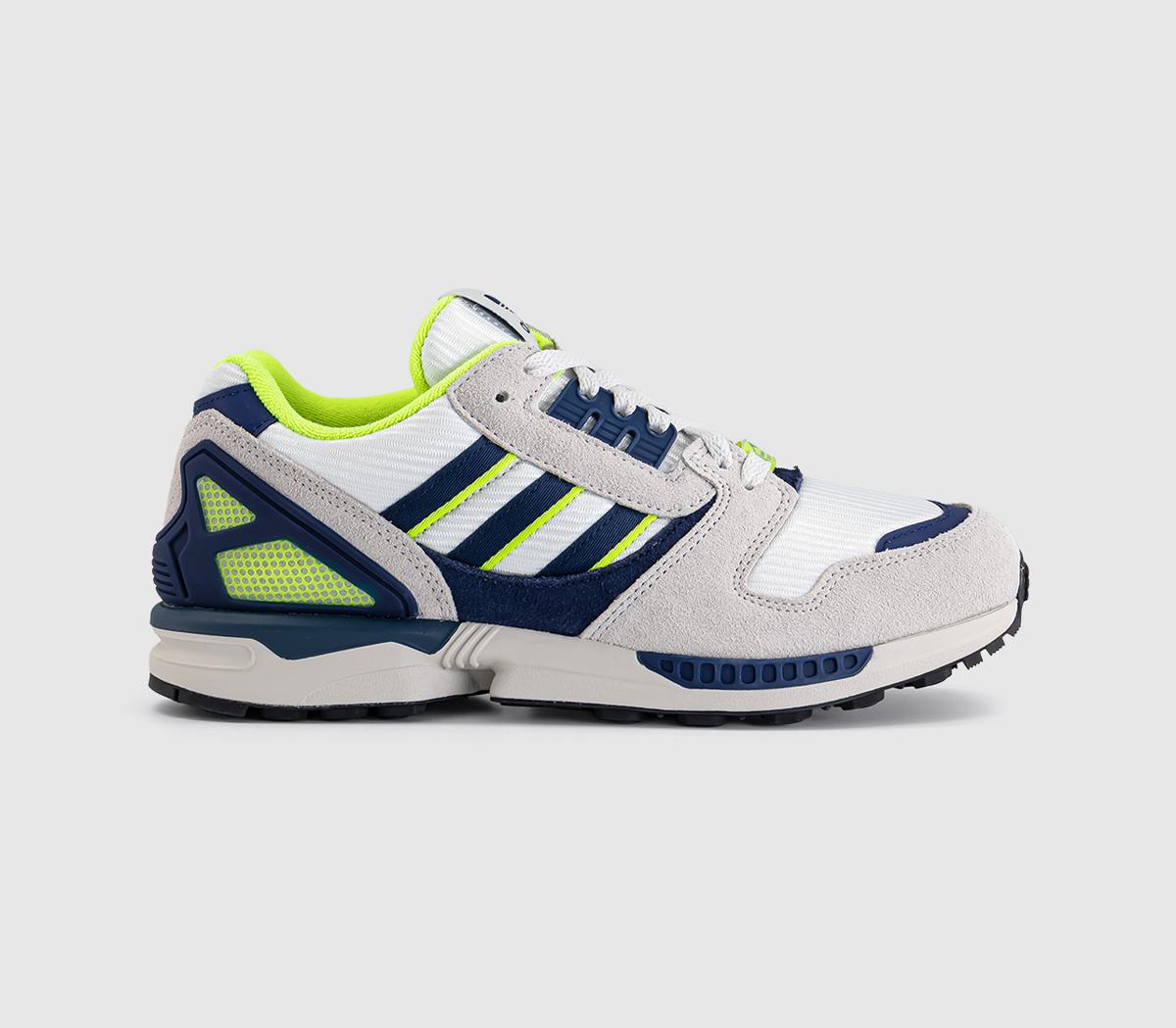 Click here for Adidas ZX 8000 Trainers White Dark Blue Grey One... prices