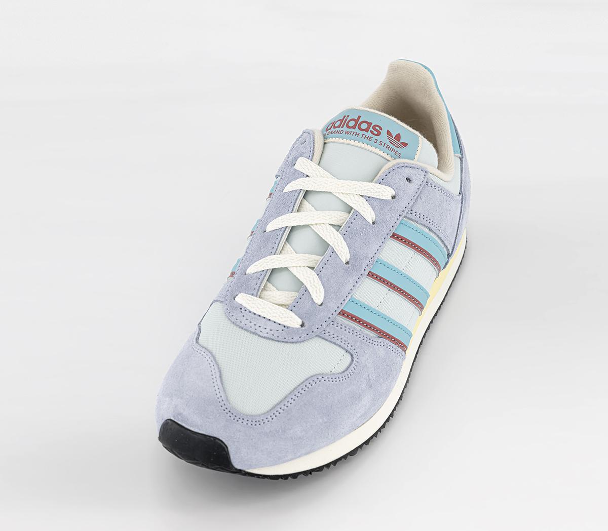 adidas Race Walk Trainers Almost Blue Almost Blue Yellow - Men's Trainers