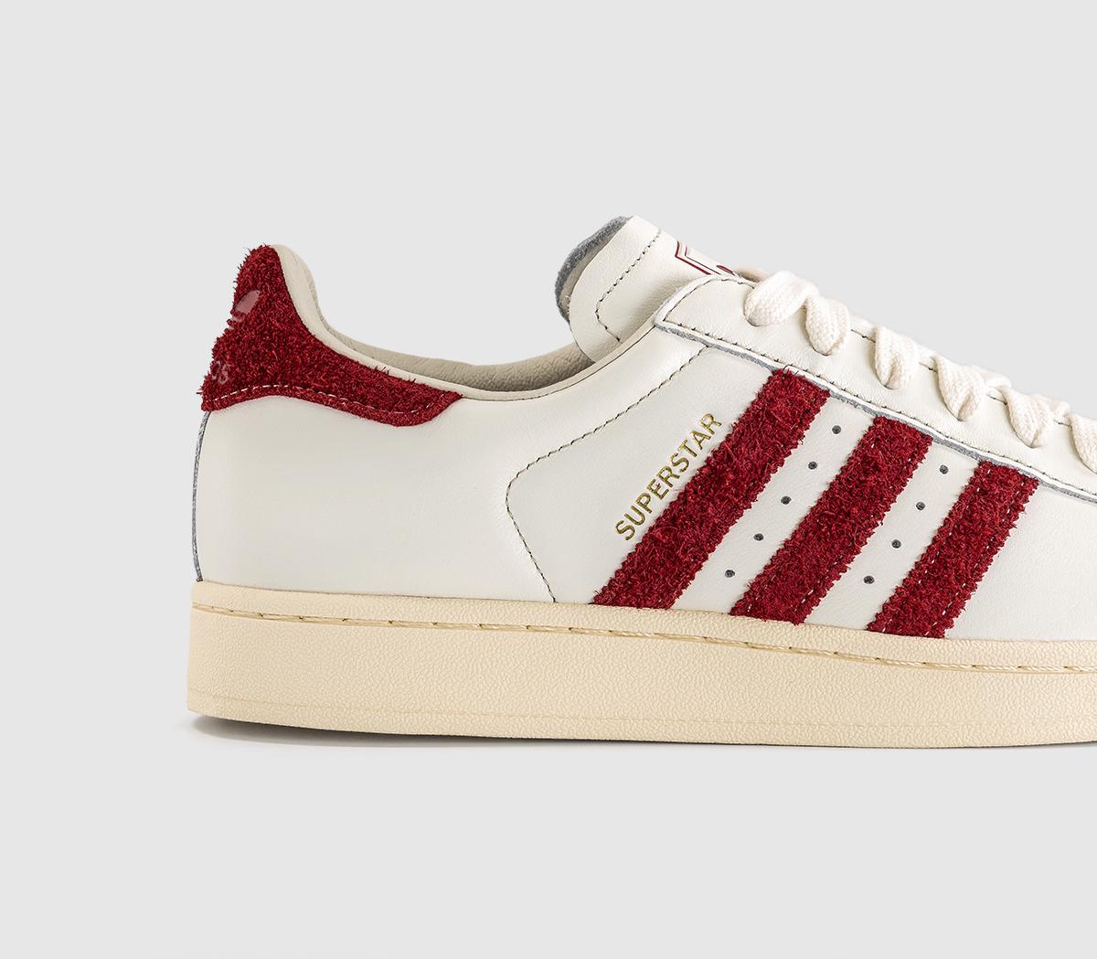 adidas Superstar II Trainers Off White Rust Red Warm Vanilla - Men's ...