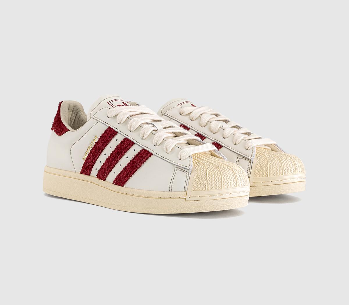 adidas Superstar II Trainers Off White Rust Red Warm Vanilla - Men's ...