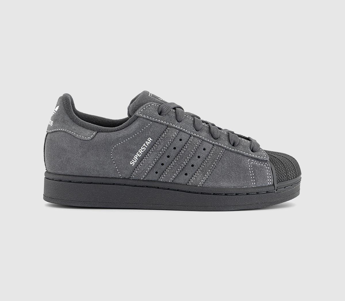 Click here for Adidas Superstar II Trainers Charcoal Grey Black... prices