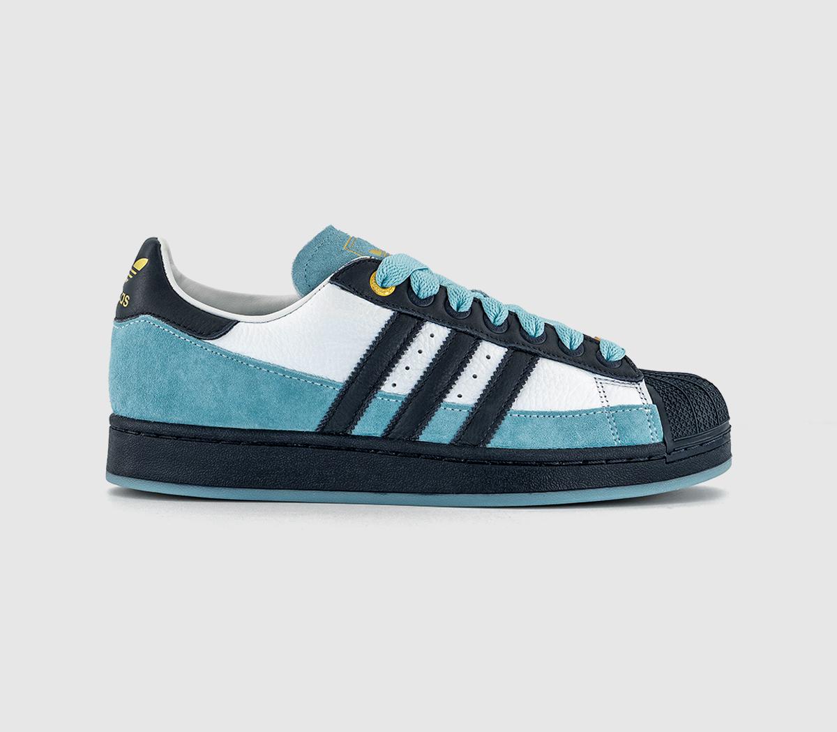 Click here for Adidas Superstar II Trainers Afa Home Blue White... prices