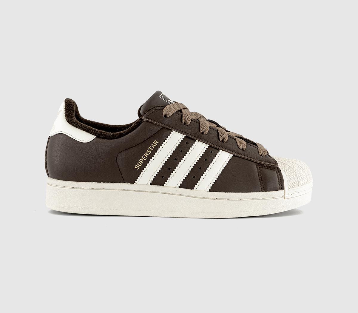 Click here for adidas Womens Superstar II Trainers Aurora Coffee... prices