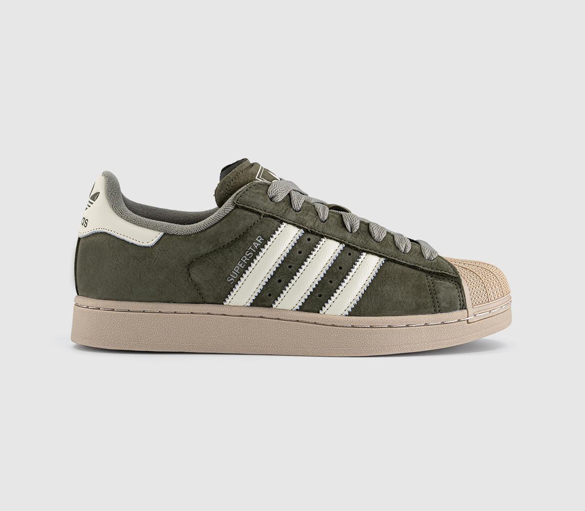 Click here for Adidas Superstar II Trainers Olive Strata Offwhite... prices