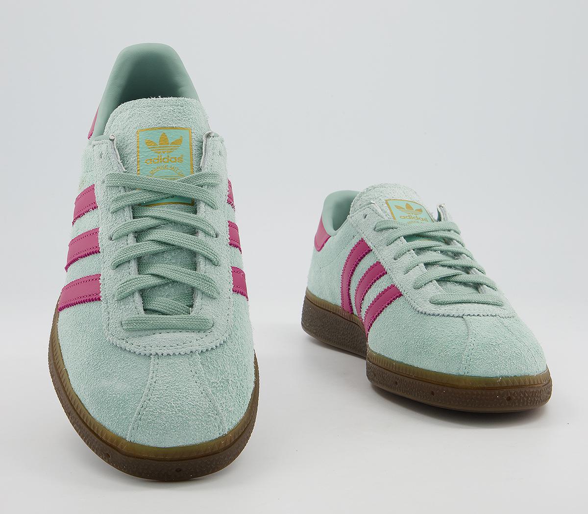 adidas Munchen Trainers Green Wild Pink Gold - Men's Terrace Trainers