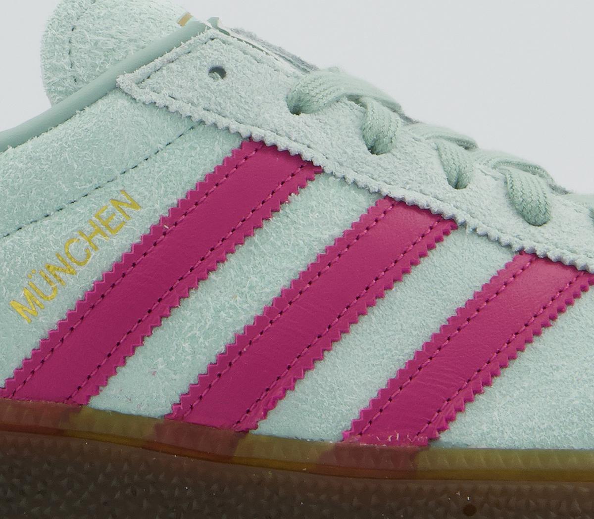 adidas Munchen Trainers Green Wild Pink Gold - Men's Terrace Trainers