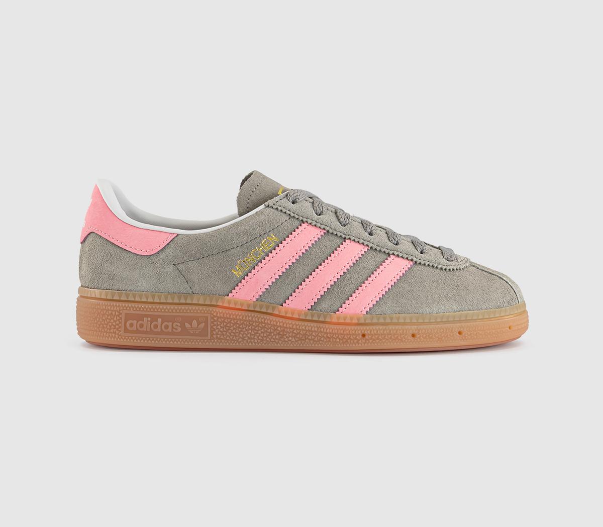 Click here for adidas Womens Munchen Trainers Silver Pebble Glory... prices