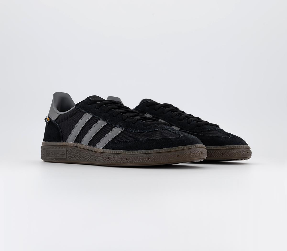 adidas Handball Spezial Trainers Core Black Grey Four Gum - Men's Trainers