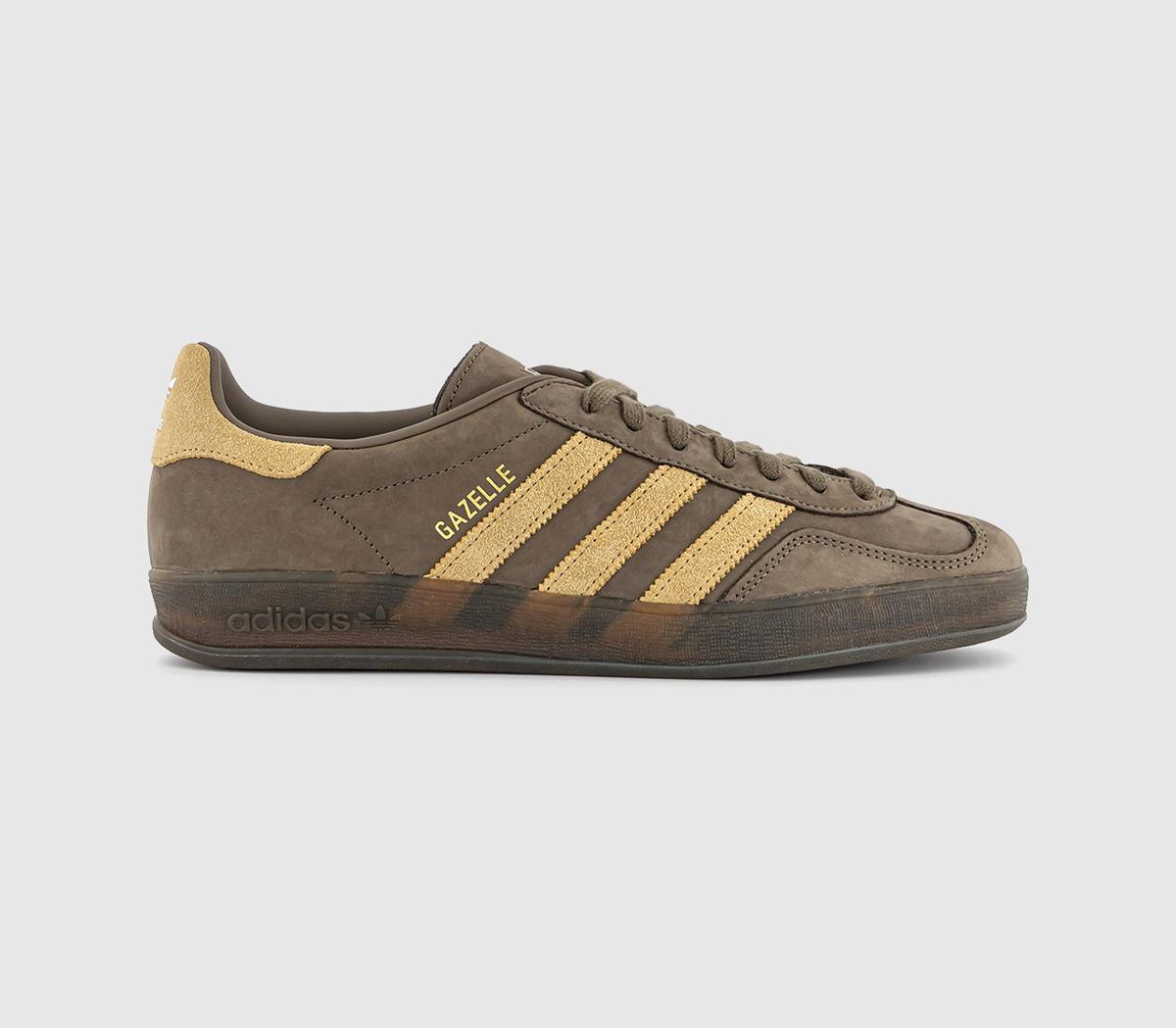 Click here for adidas Mens Gazelle Indoor Trainers Cargo Brown Go... prices
