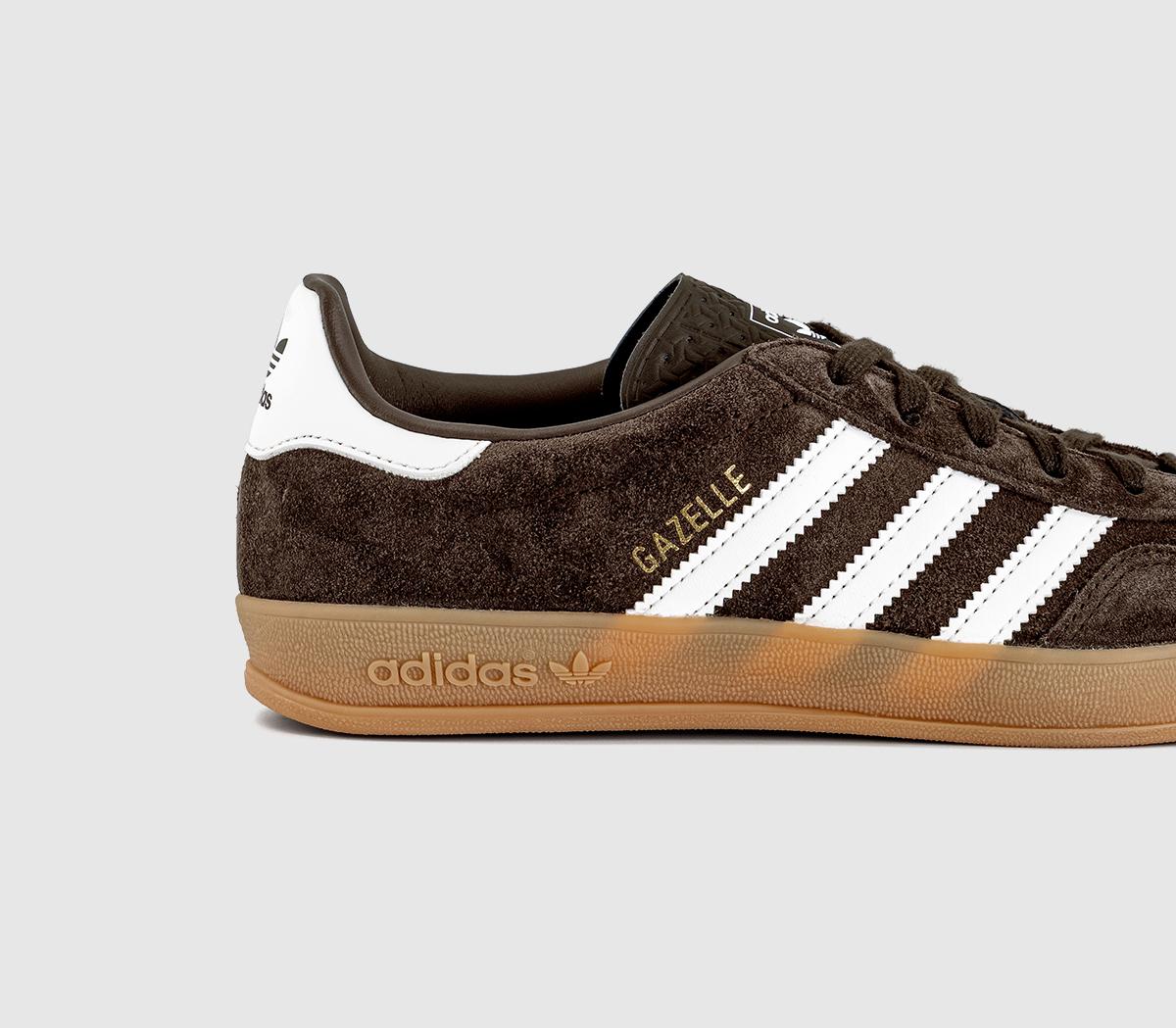 adidas Gazelle Indoor Trainers Aurora Coffee White Gum - Women's Trainers