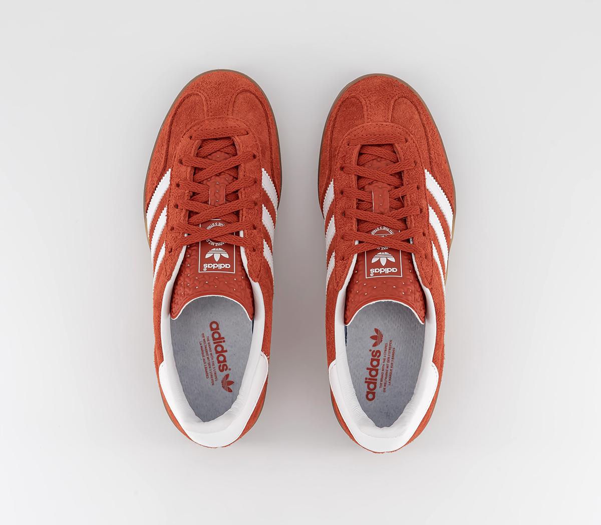 adidas Gazelle Indoor Trainers Blood Orange White Gum - Men's Trainers