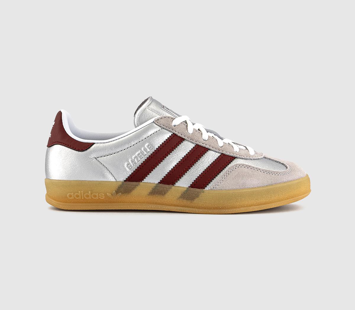 Click here for adidas Womens Gazelle Indoor Trainers Silver Metal... prices
