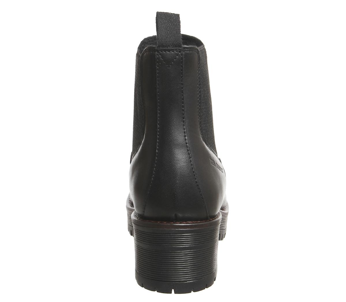 Ten Points Clarisse Chelsea Boots New Black Nubuck - Women's Ankle Boots