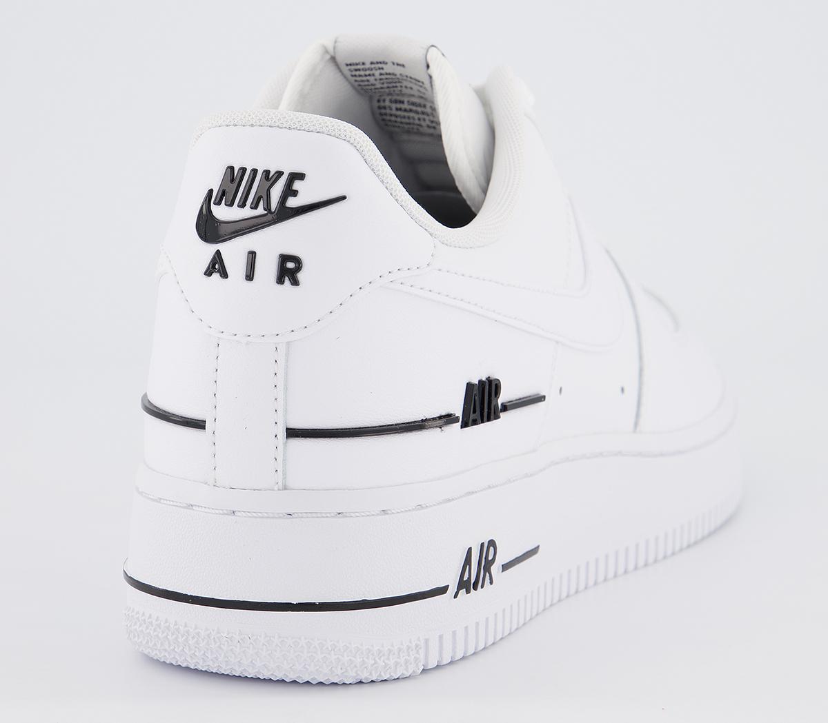 Nike Air Force 1 Lv8 Trainers White White Black - Nike Air Force 1