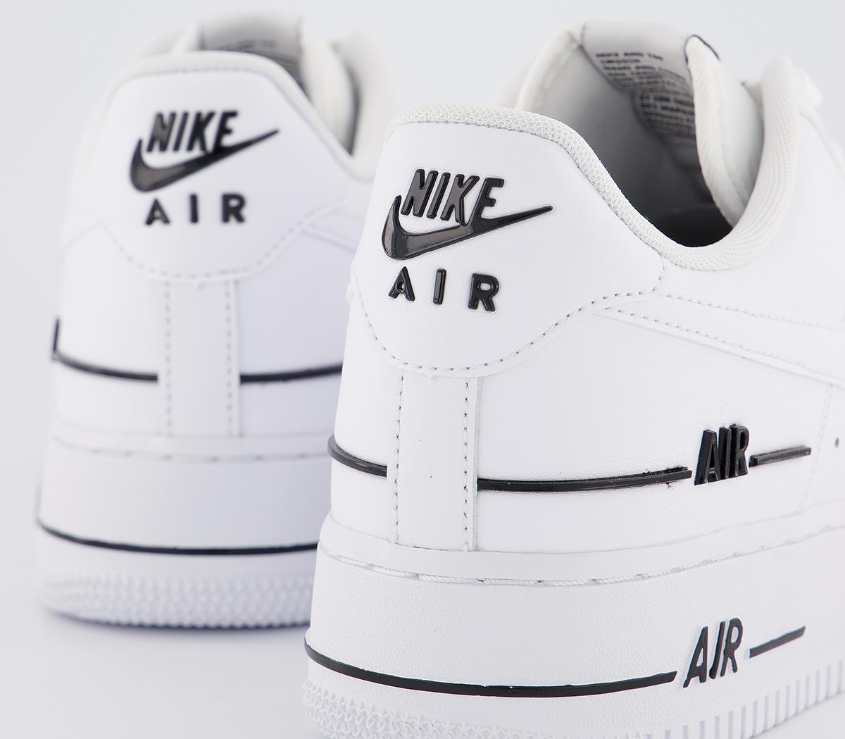 Nike Air Force 1 Lv8 Trainers White White Black - Nike Air Force 1