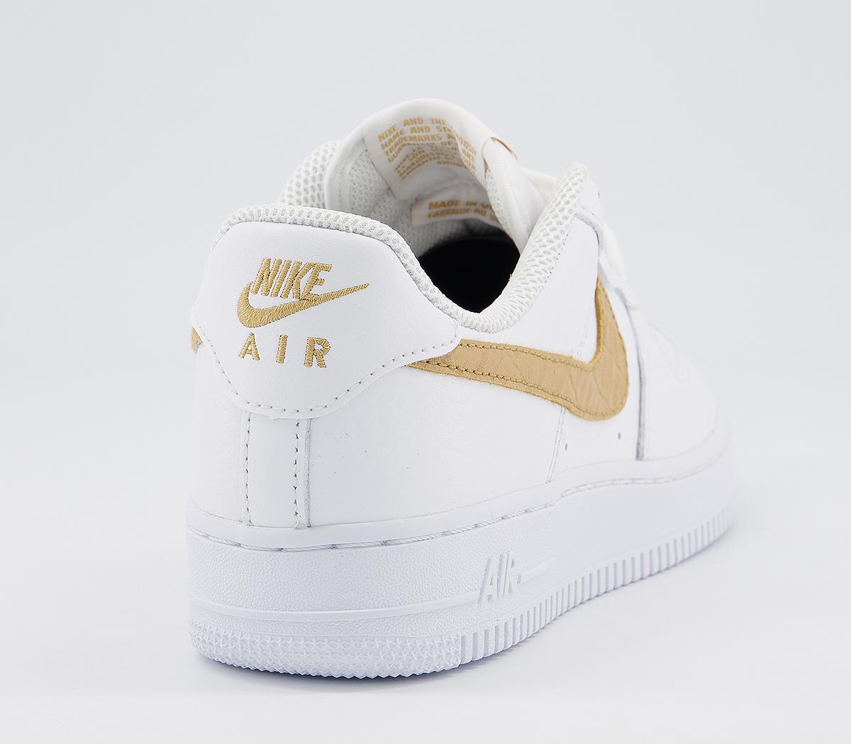 Nike Air Force 1 Lv8 Trainers White Club Gold White - Unisex Sports