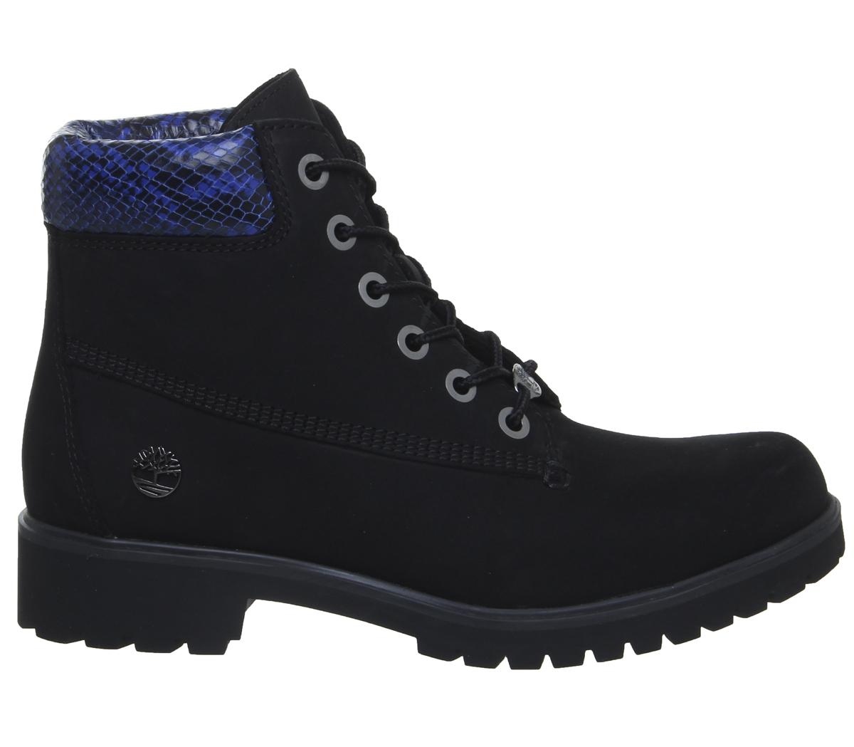 Timberland Slim Premium 6 Inch Boots Black Royal Snake Collar - Women's ...