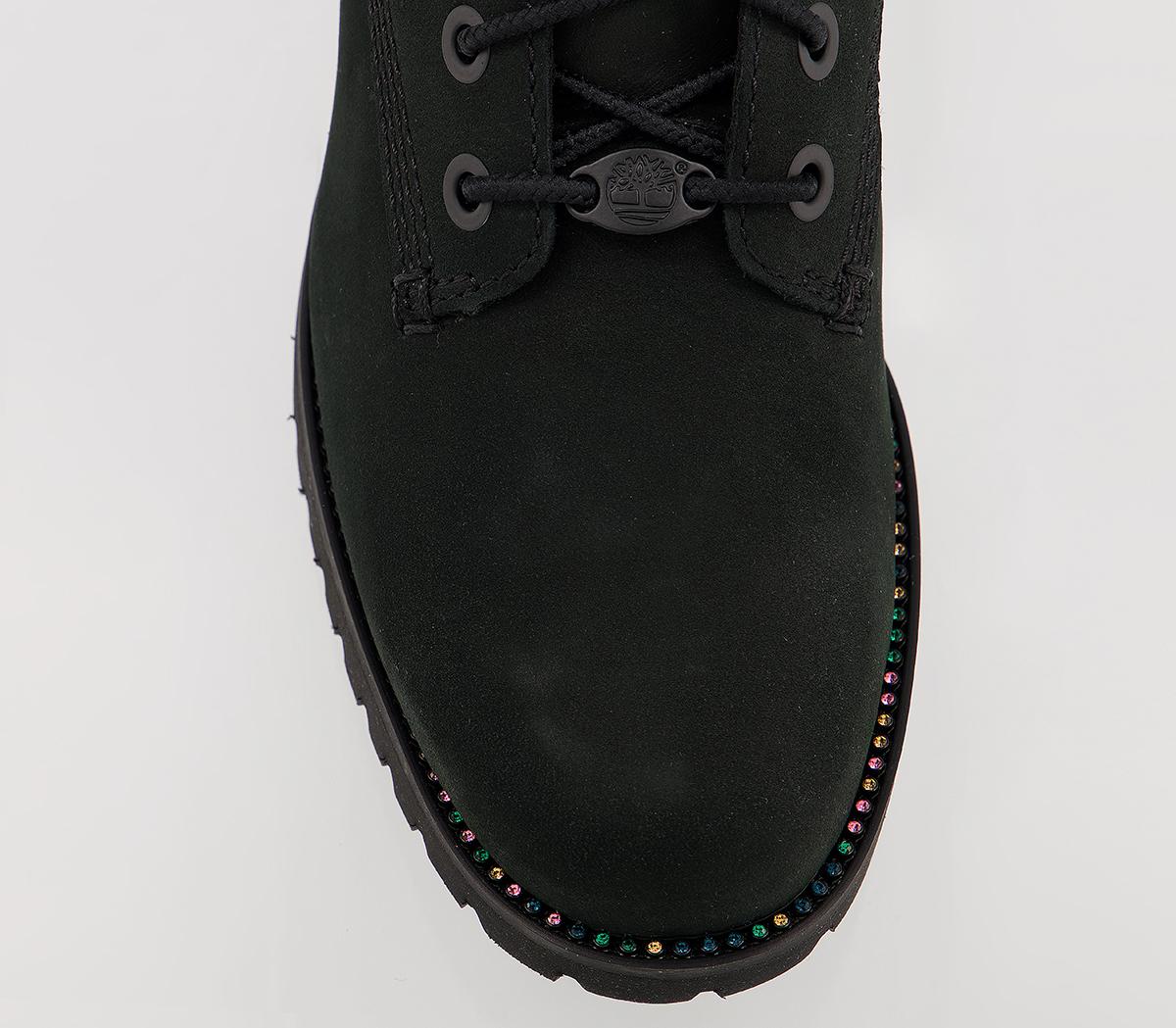 Timberland Slim Premium 6 Inch Boots Black Nubuck Diamond Multi - Women ...