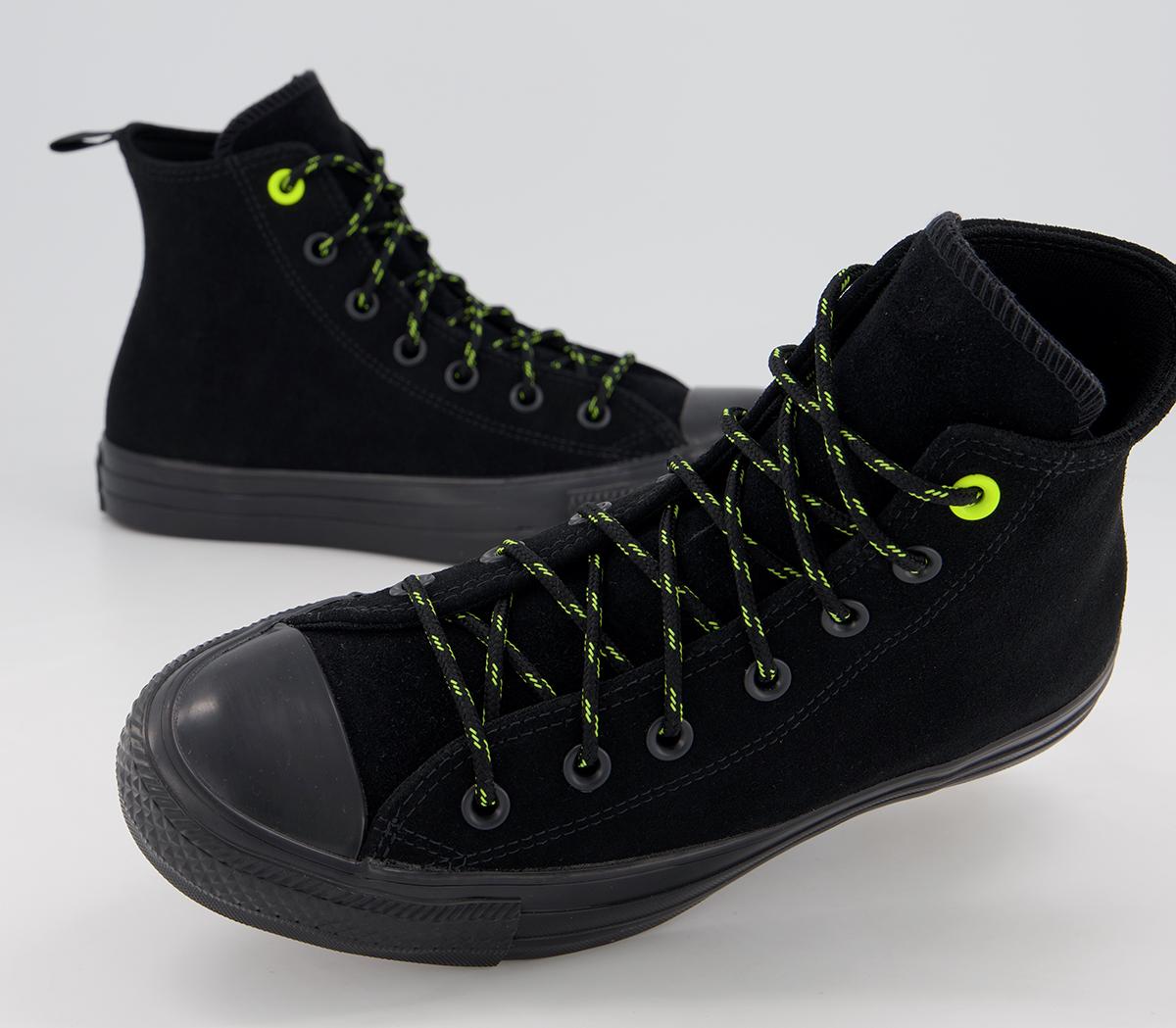 Converse Converse All Star Hi Suede Black Black Black - Unisex Sports