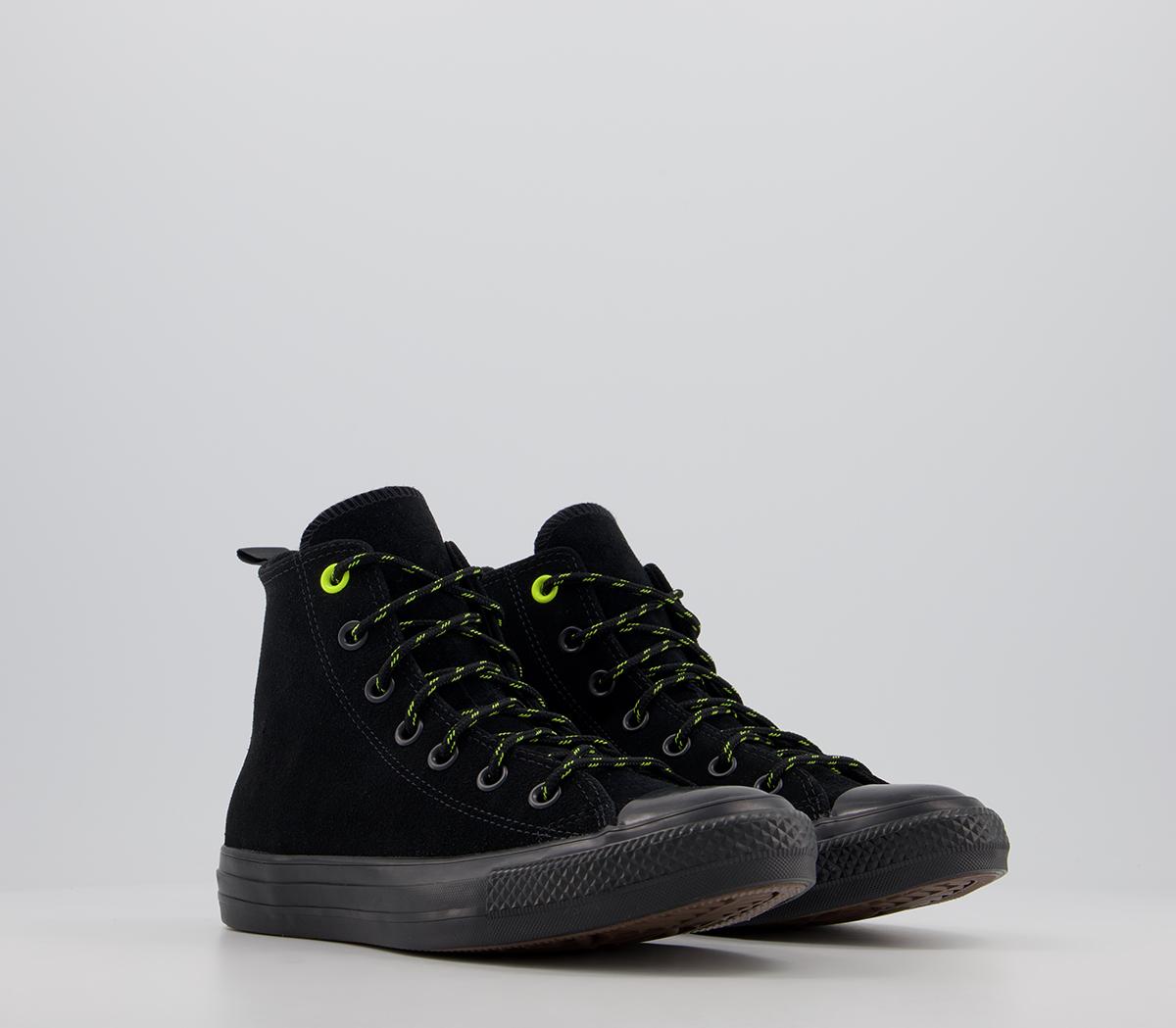 Converse Converse All Star Hi Suede Black Black Black - Unisex Sports