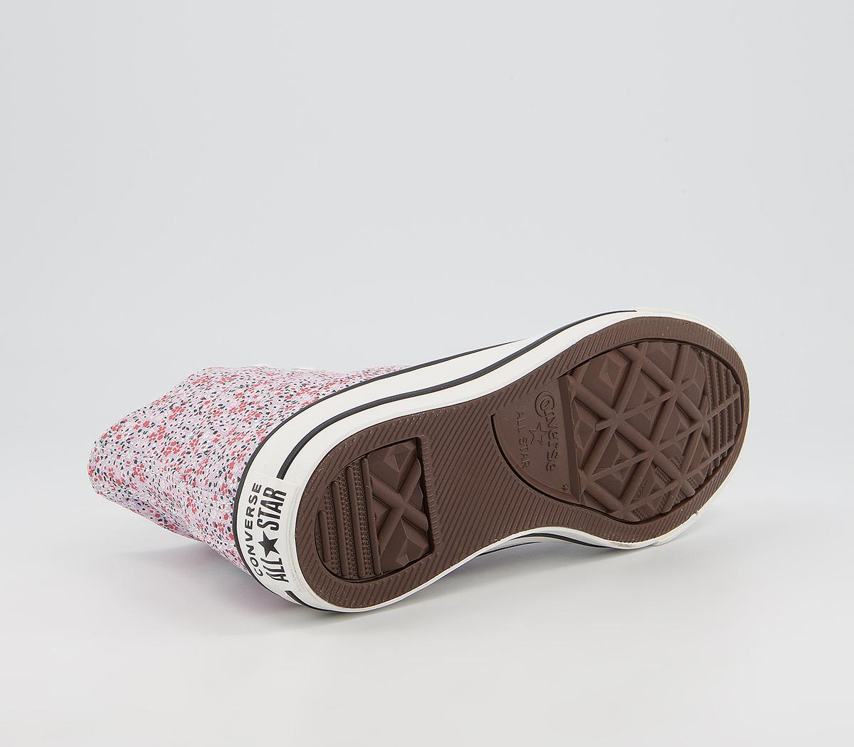 Converse Converse All Star Hi Trainers Vintage White Pink Foam Vintage ...