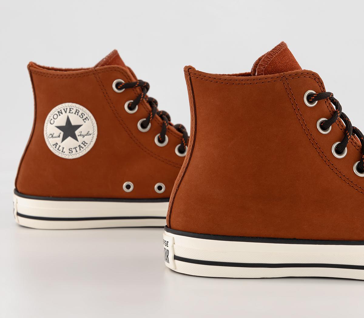 Converse Converse All Star Hi Trainers Rugged Orange Velvet Brown - Men ...