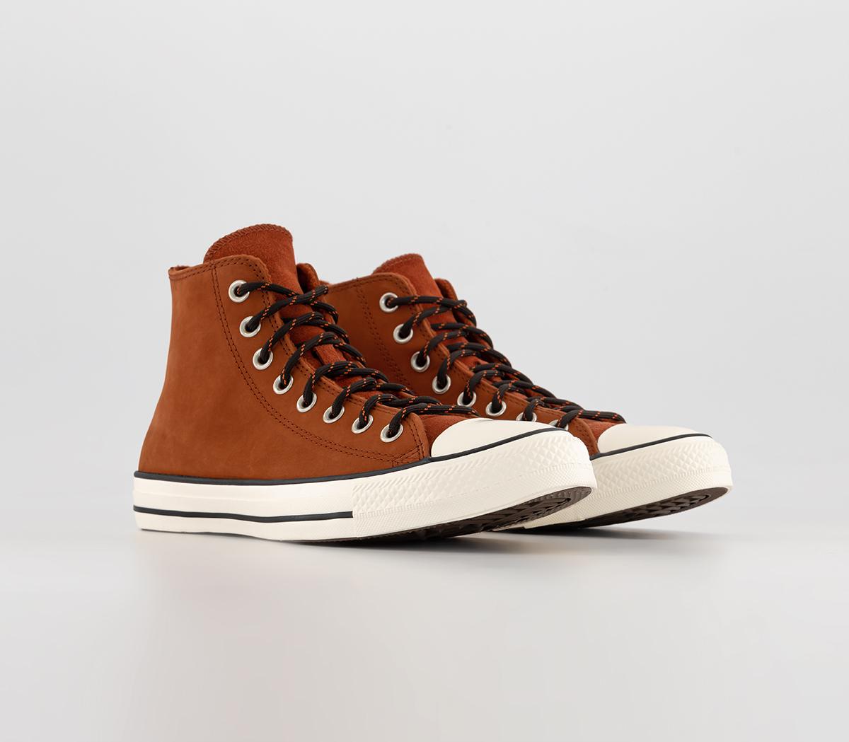 Converse Converse All Star Hi Trainers Rugged Orange Velvet Brown - Men ...