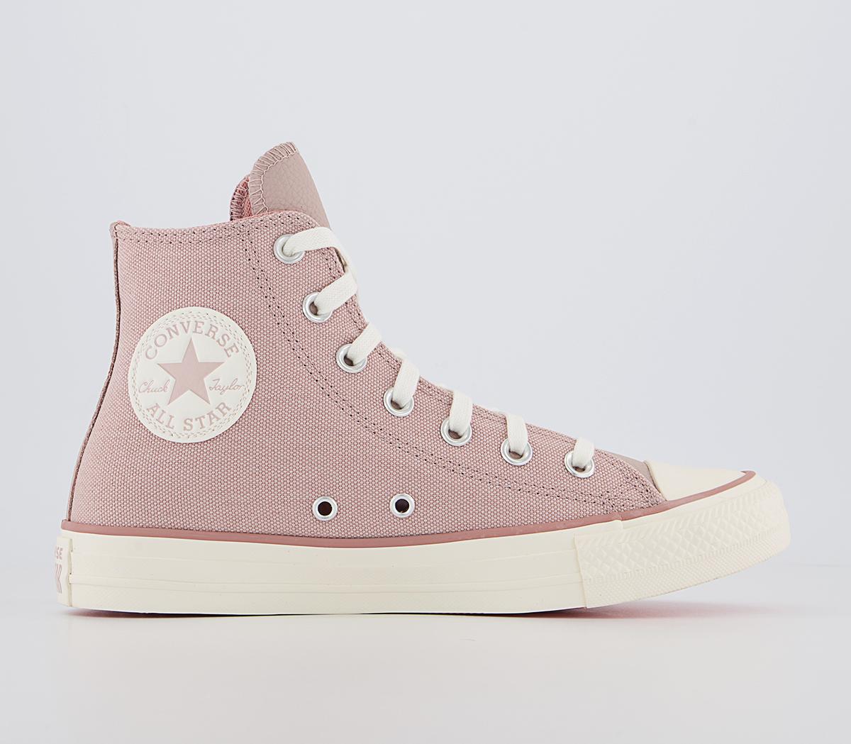 Converse Converse All Star Hi Trainers Stone Mauve Egret Rust Pink ...