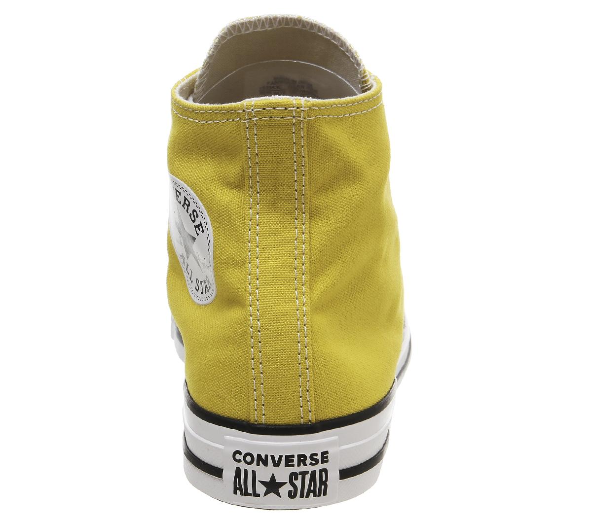 Converse Converse All Star Hi Trainers Bold Citron - Women's Trainers
