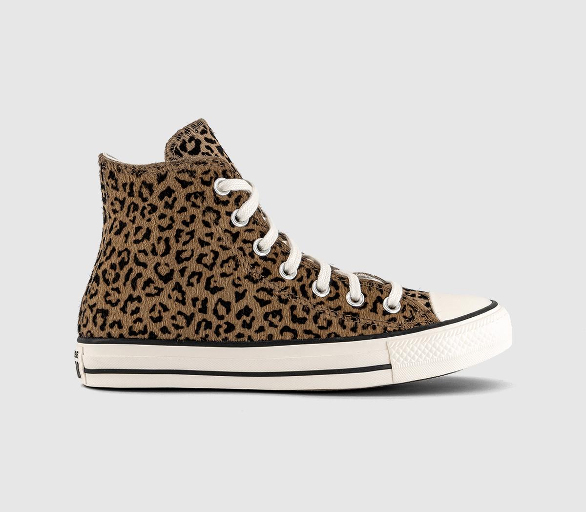 Click here for Converse Womens All Star Hi Trainers Leopard Egret... prices