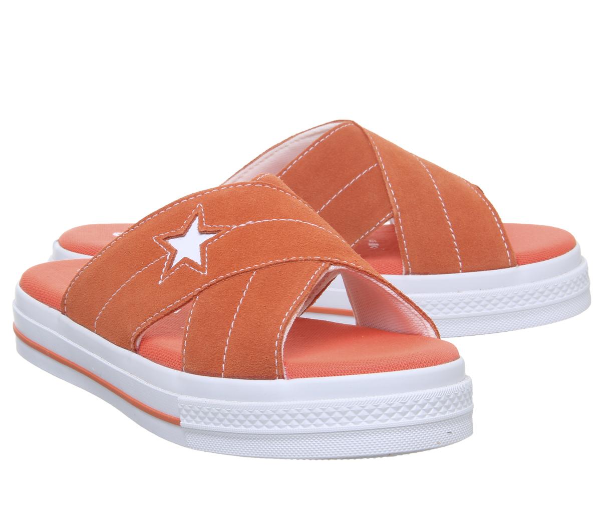 Converse Converse One Star Sandals Turf Orange Egret White - Women’s ...