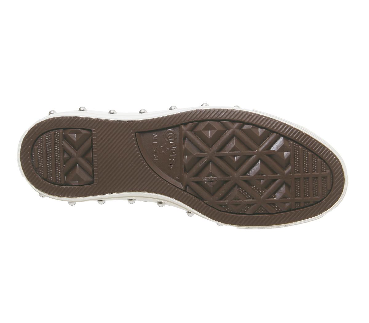 Converse Converse All Star Low Trainers Almost Black White Stud ...