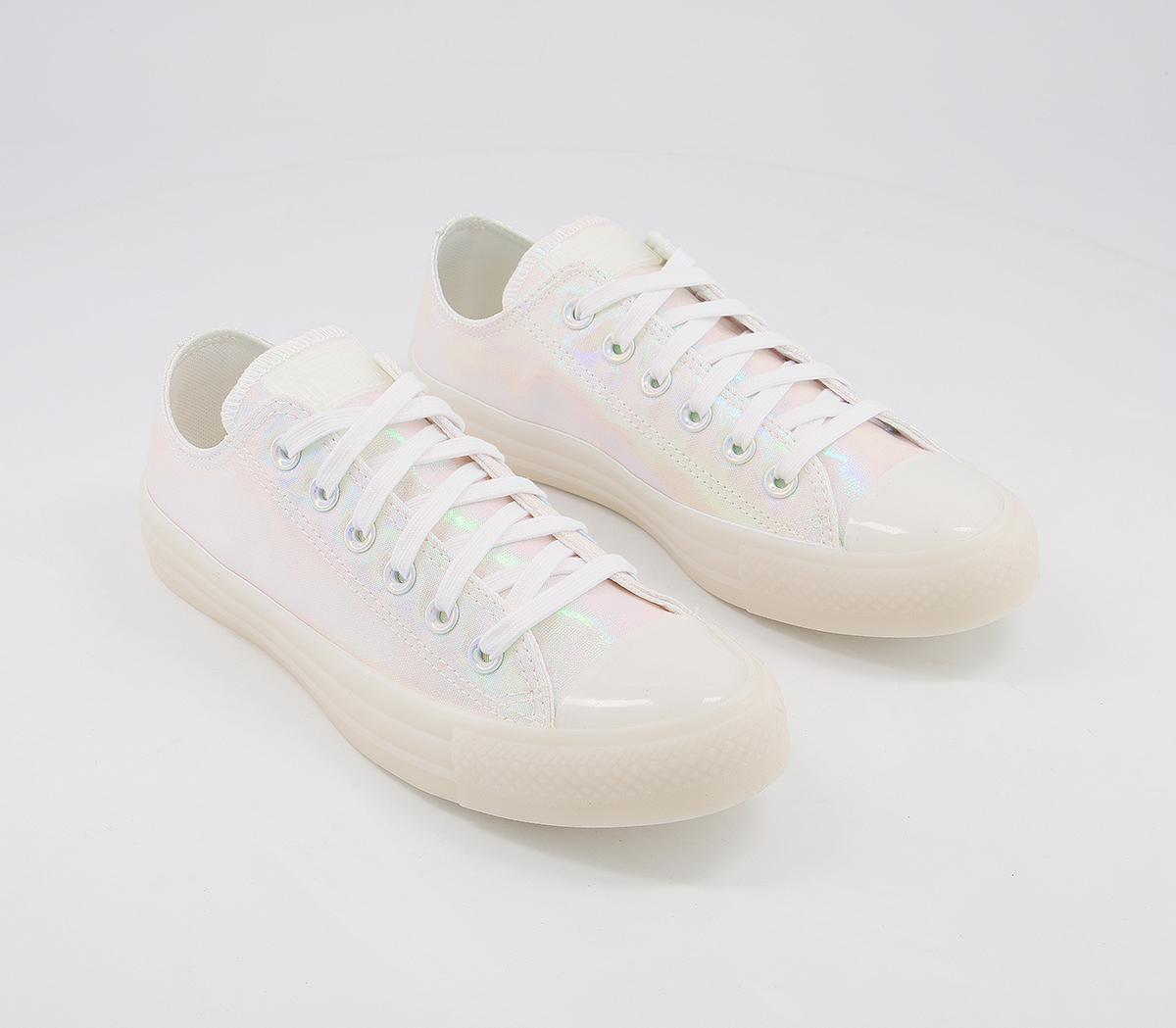 Converse Converse All Star Low Trainers White Iridescent Exclusive ...