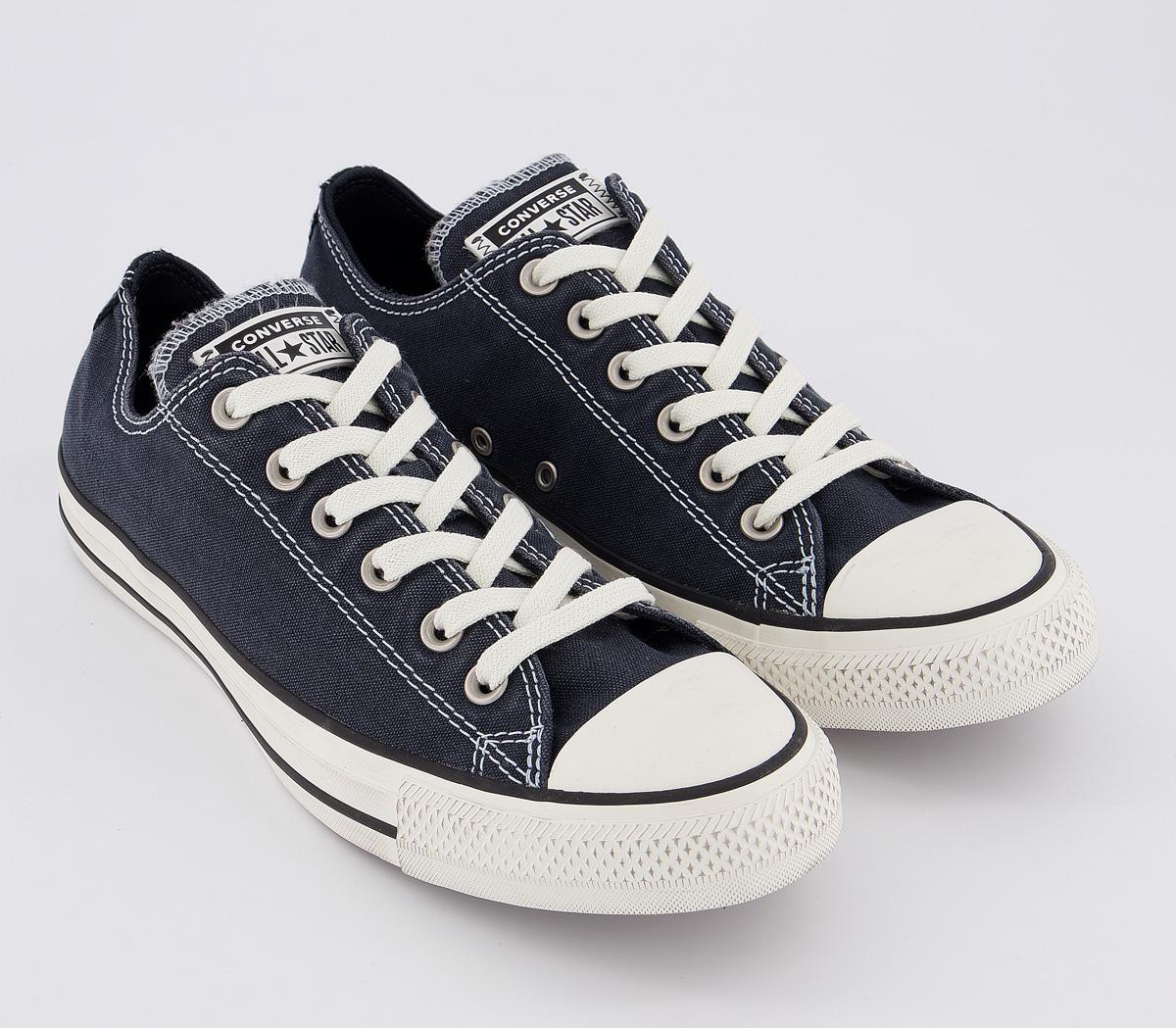 Converse Converse All Star Low Trainers Navy Faded Egret Black ...