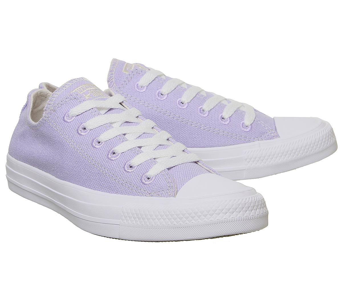 Converse Converse All Star Low Trainers Moonstone Violet Natural Renew ...