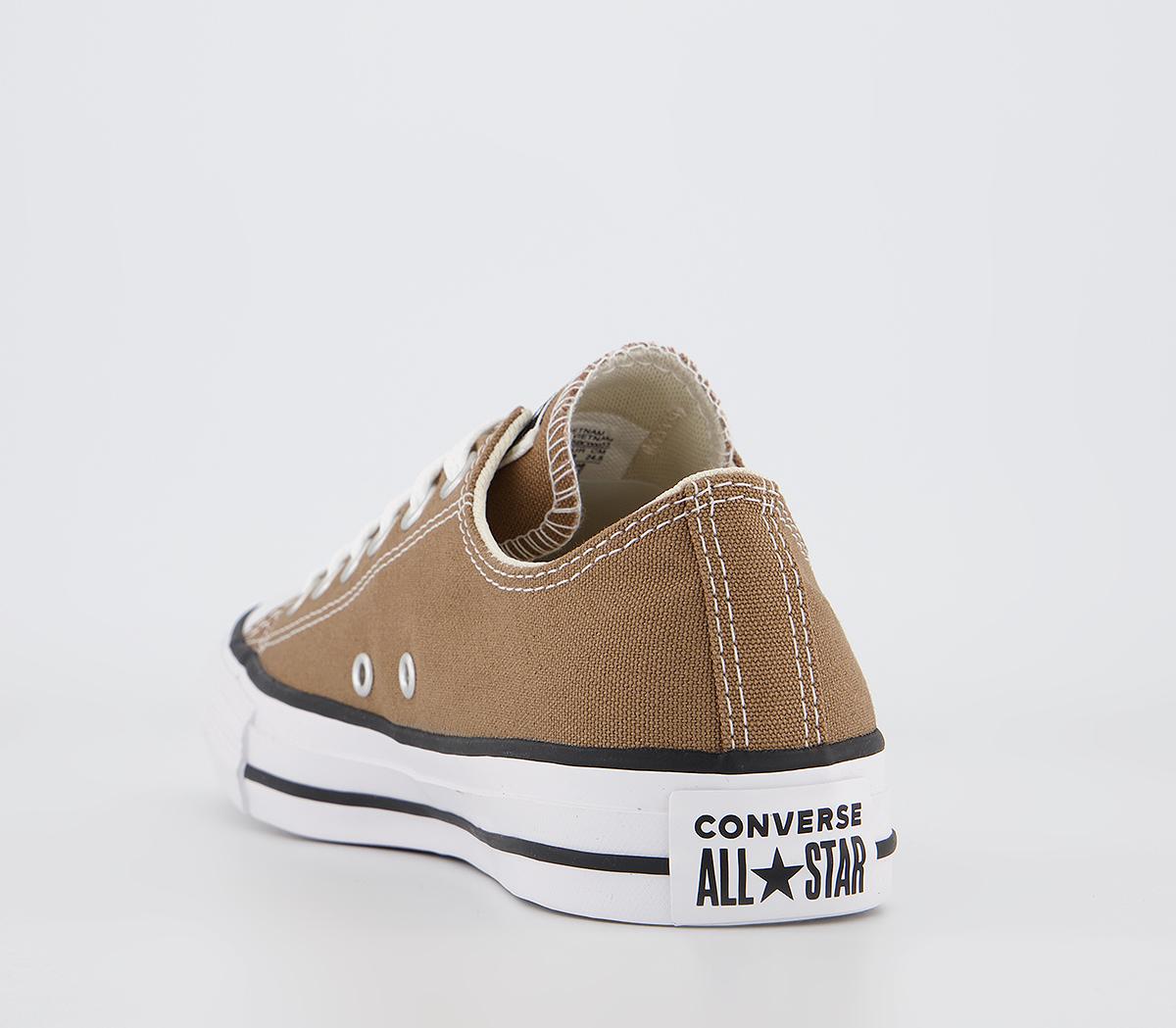 Converse Converse All Star Low Trainers Sand Dune White Black ...