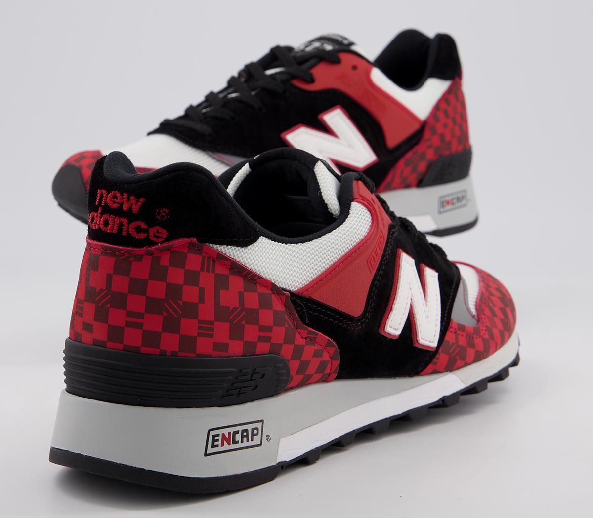 New Balance M577 Trainers Red Black - Men's Trainers