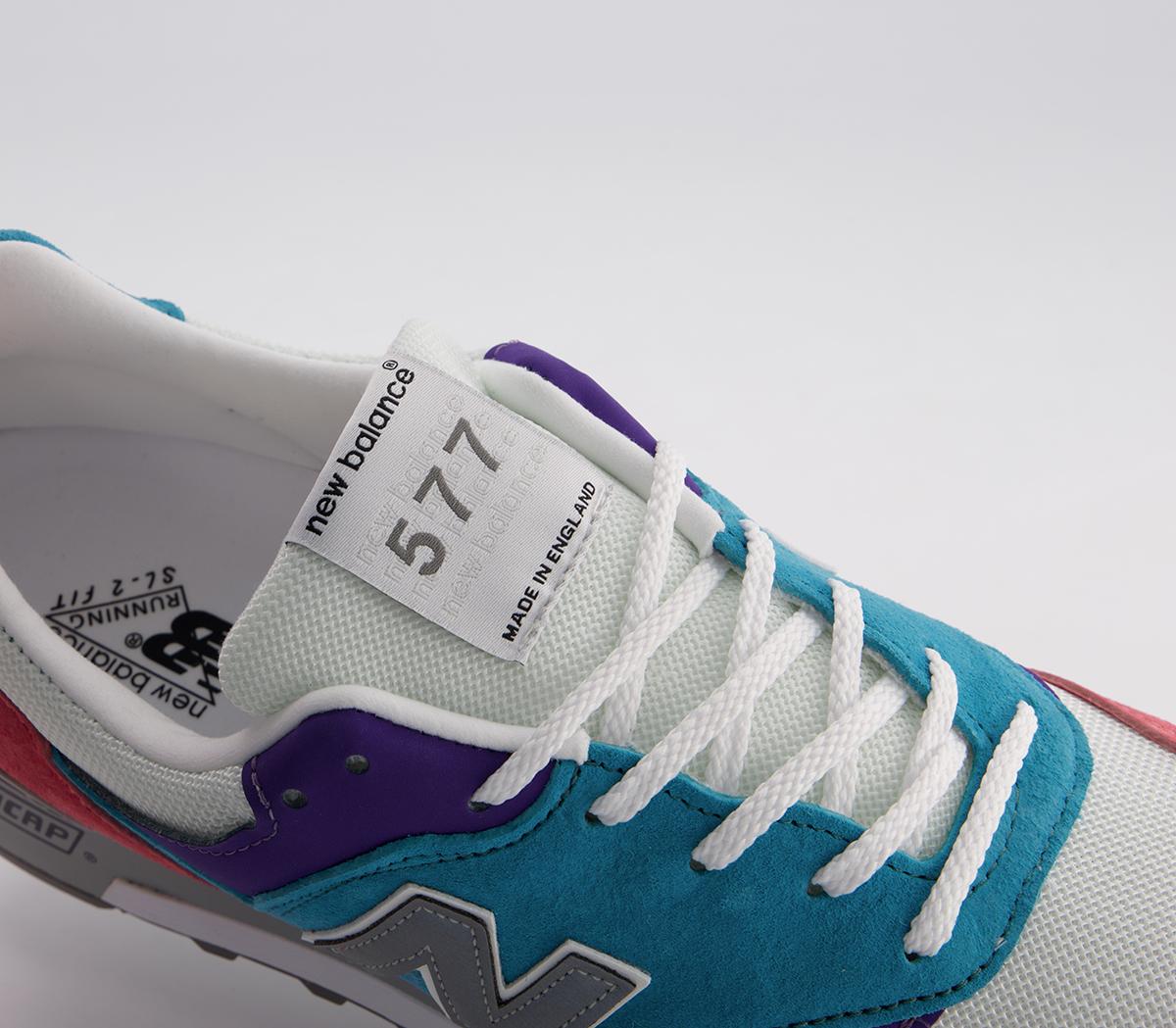 New Balance M577 Trainers Pink White - Men's Trainers