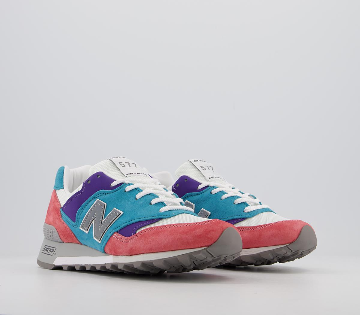 New Balance M577 Trainers Pink White - Men's Trainers