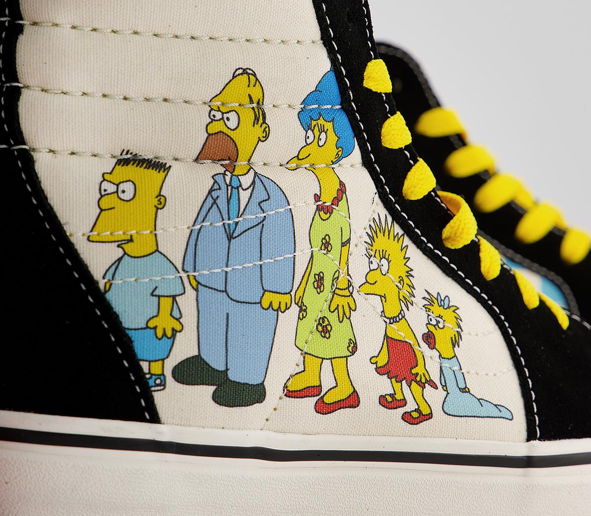 Vans Sk8 Hi Trainers The Simpsons 19872020 - Unisex Sports