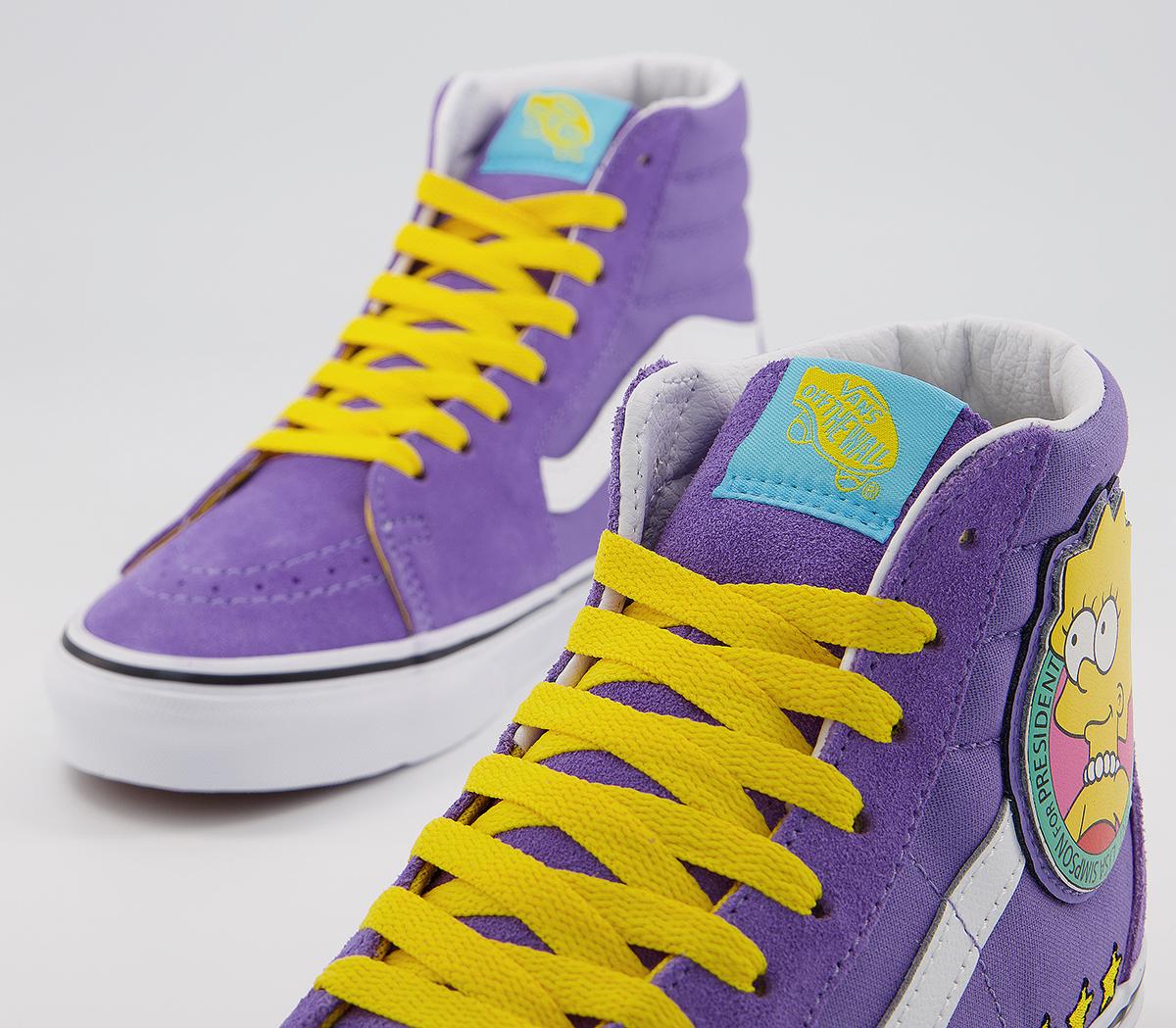 Vans Sk8 Hi Trainers The Simpsons Lisa 4 President - Unisex Sports