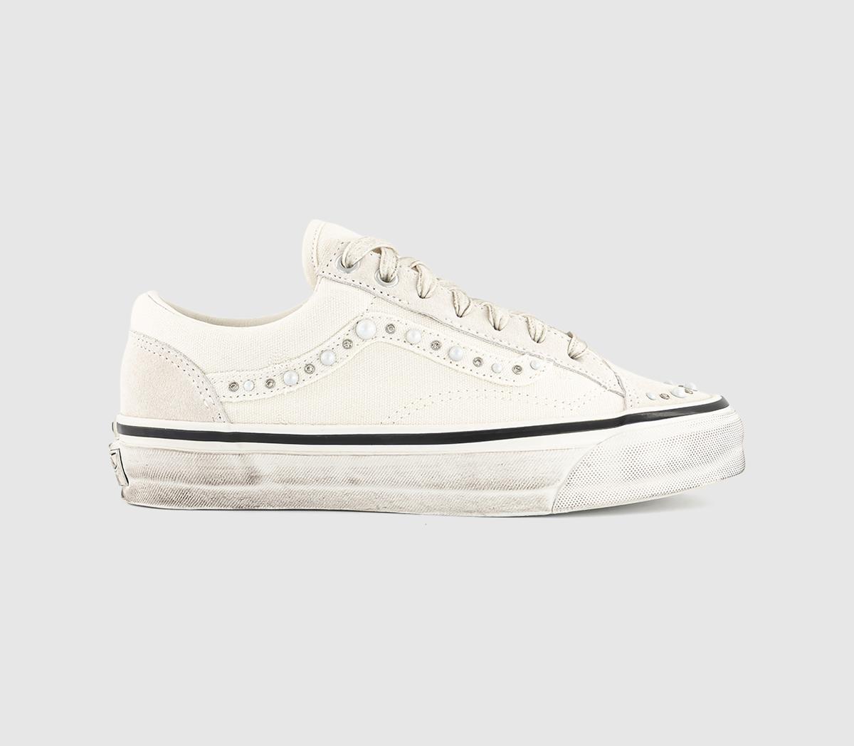 Click here for Vans Womens Old Skool Trainers Pearlized Marshmall... prices