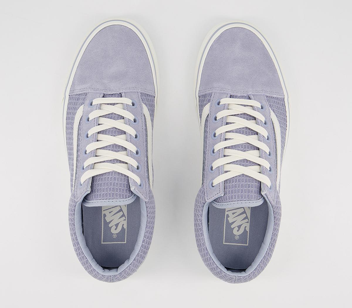 Vans Old Skool Trainers Multi Woven Blue White - Women's Trainers