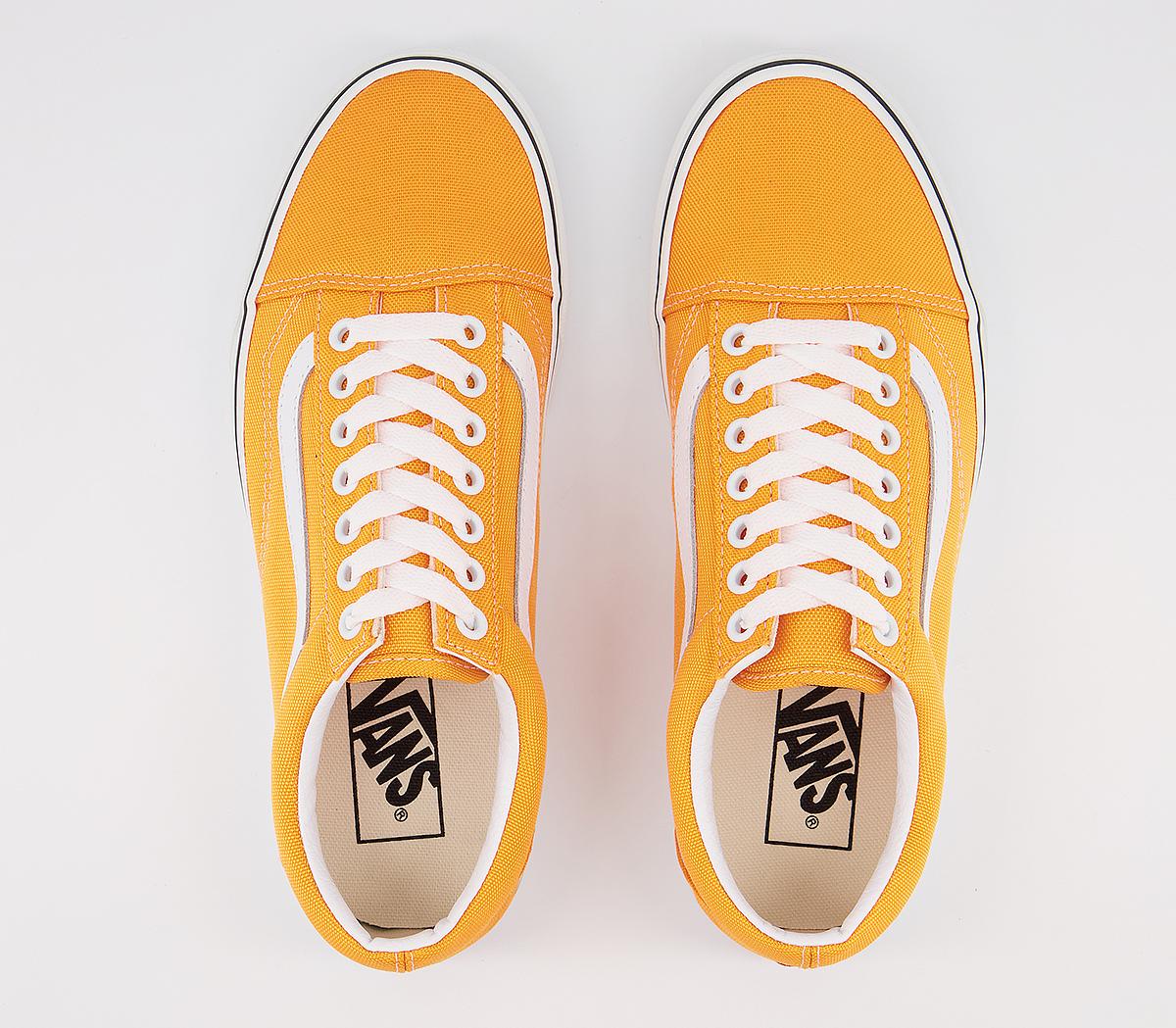 Vans Old Skool Neon Orange True White - Unisex Sports